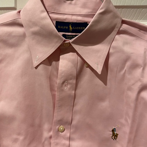Polo Ralph Lauren | Shirts | Polo Ralph Lauren Pink Pinpoint Oxford ...